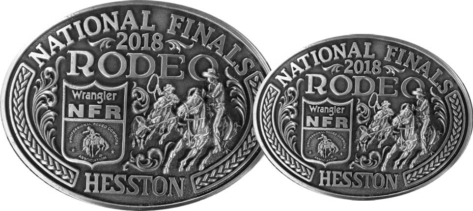 Hesston National Finals Rodeo Belt Buckles
